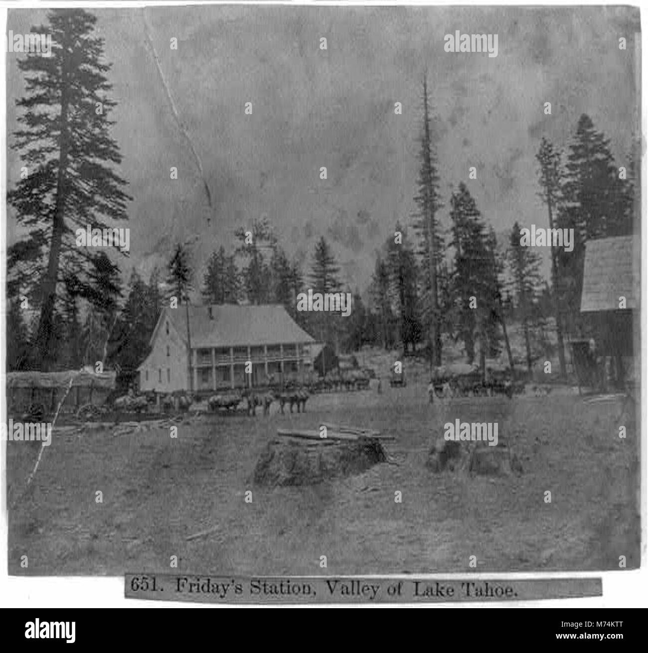 A scenic view of Friday’s Station in the Valley of Lake Tahoe ...