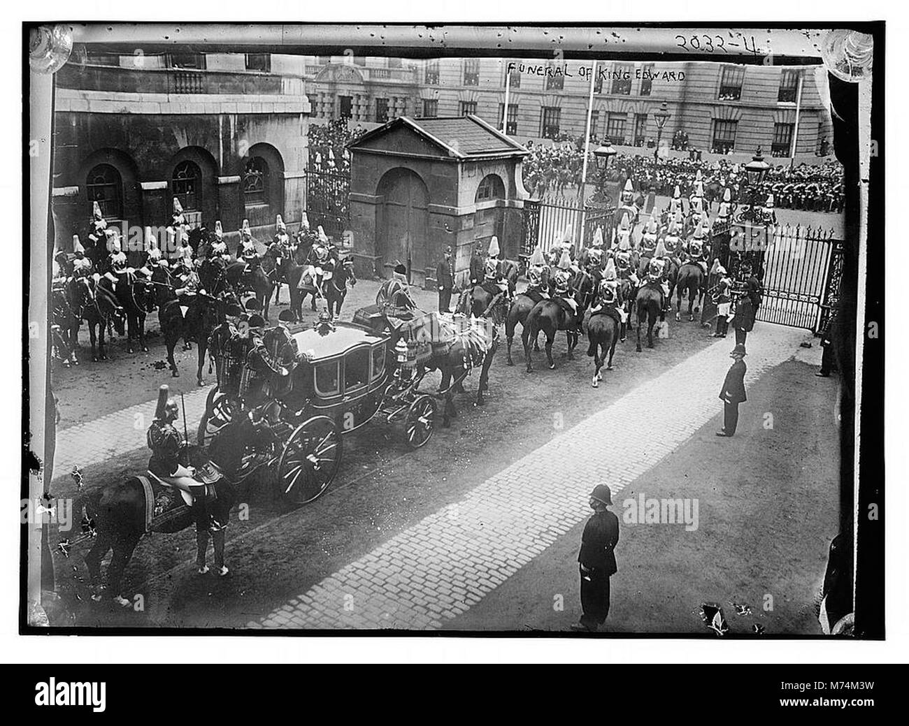 The funeral procession of King Edward VII, capturing the mourning and ...
