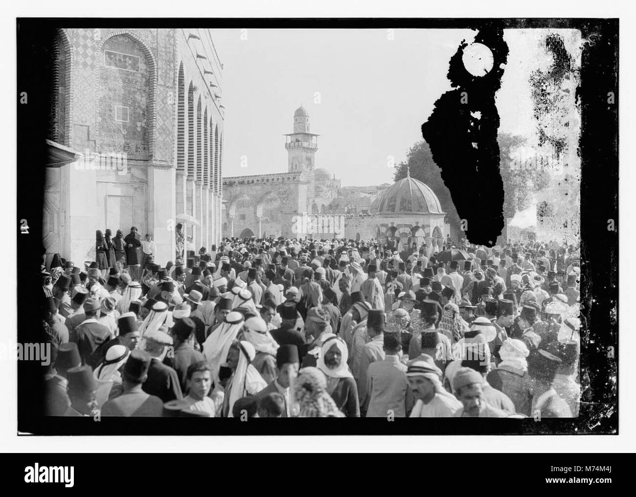 A somber photograph of the funeral of King Hussein of Jordan, held in ...