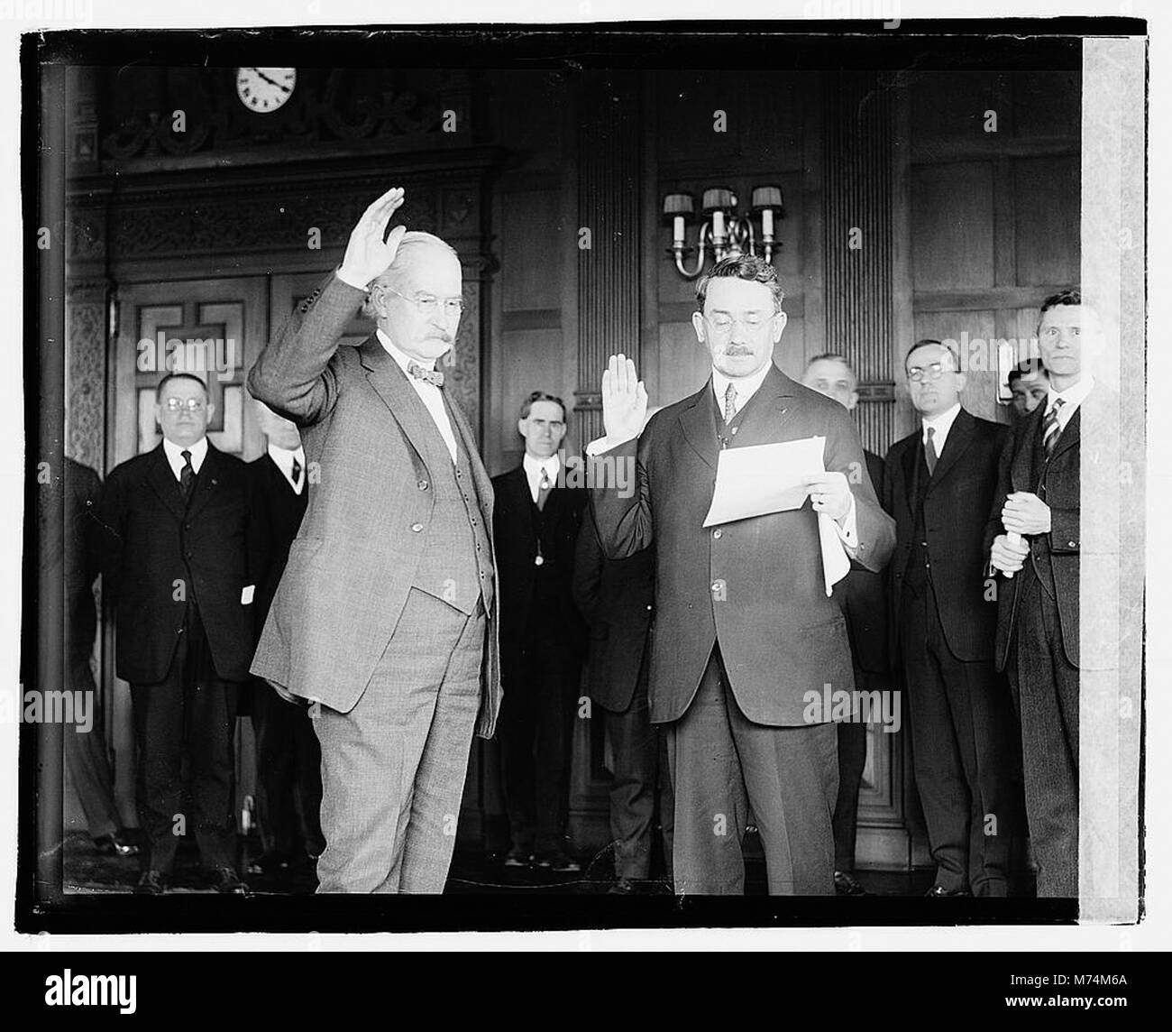 Albert B. Fall was sworn in as a U.S. government official, marking a ...