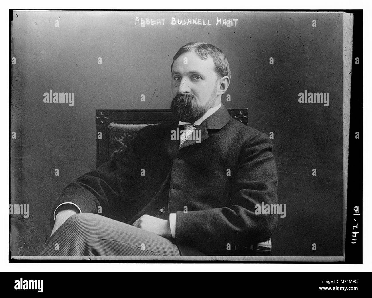 A portrait of Albert Bushnell Hart, a distinguished American historian ...