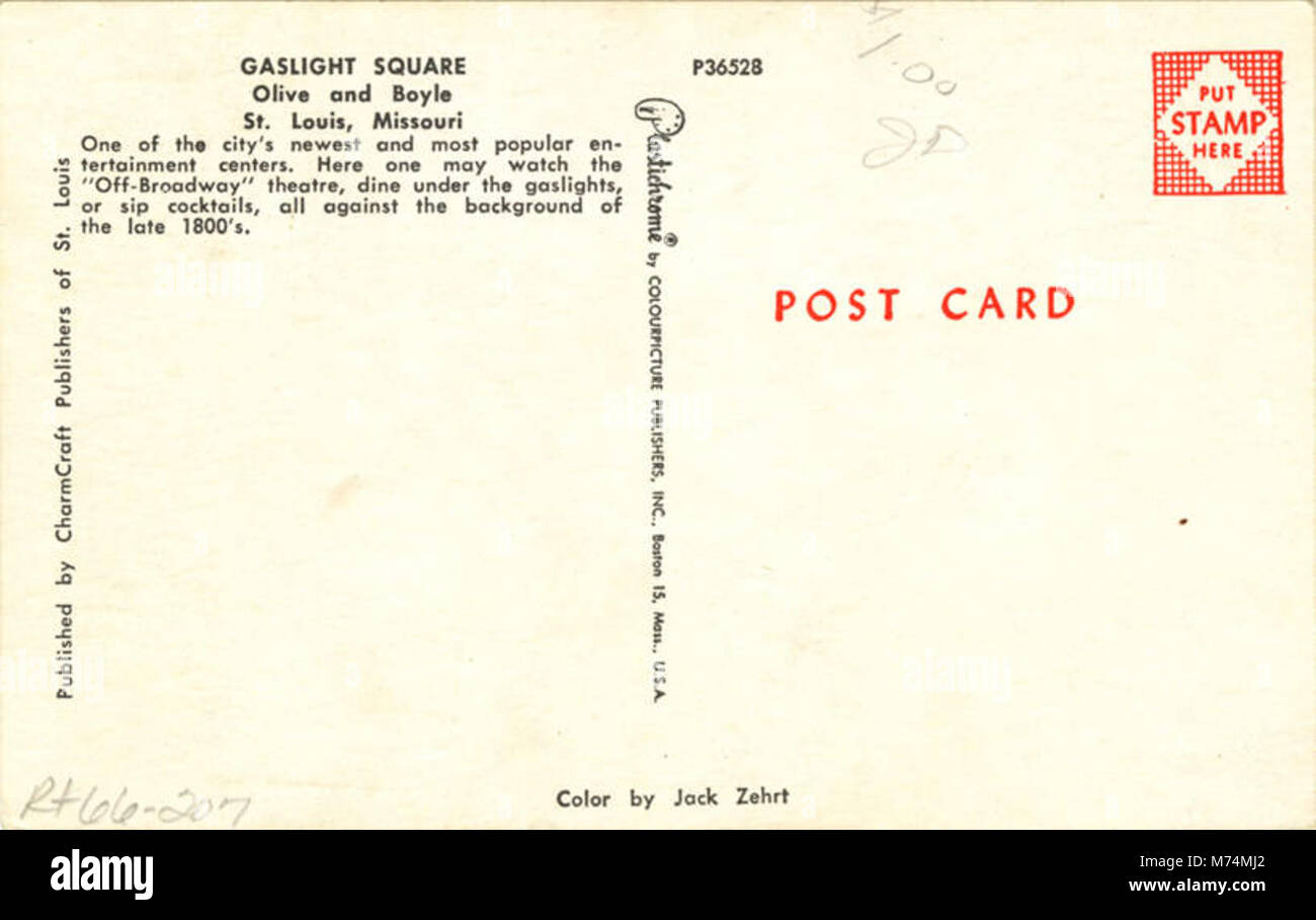 Photograph of Gaslight Square, a historic neighborhood in St. Louis ...