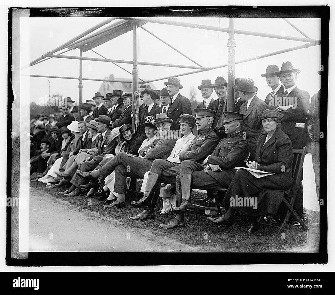 A photograph of Geddes at the Colonel Club on May 7, 1921, capturing a ...