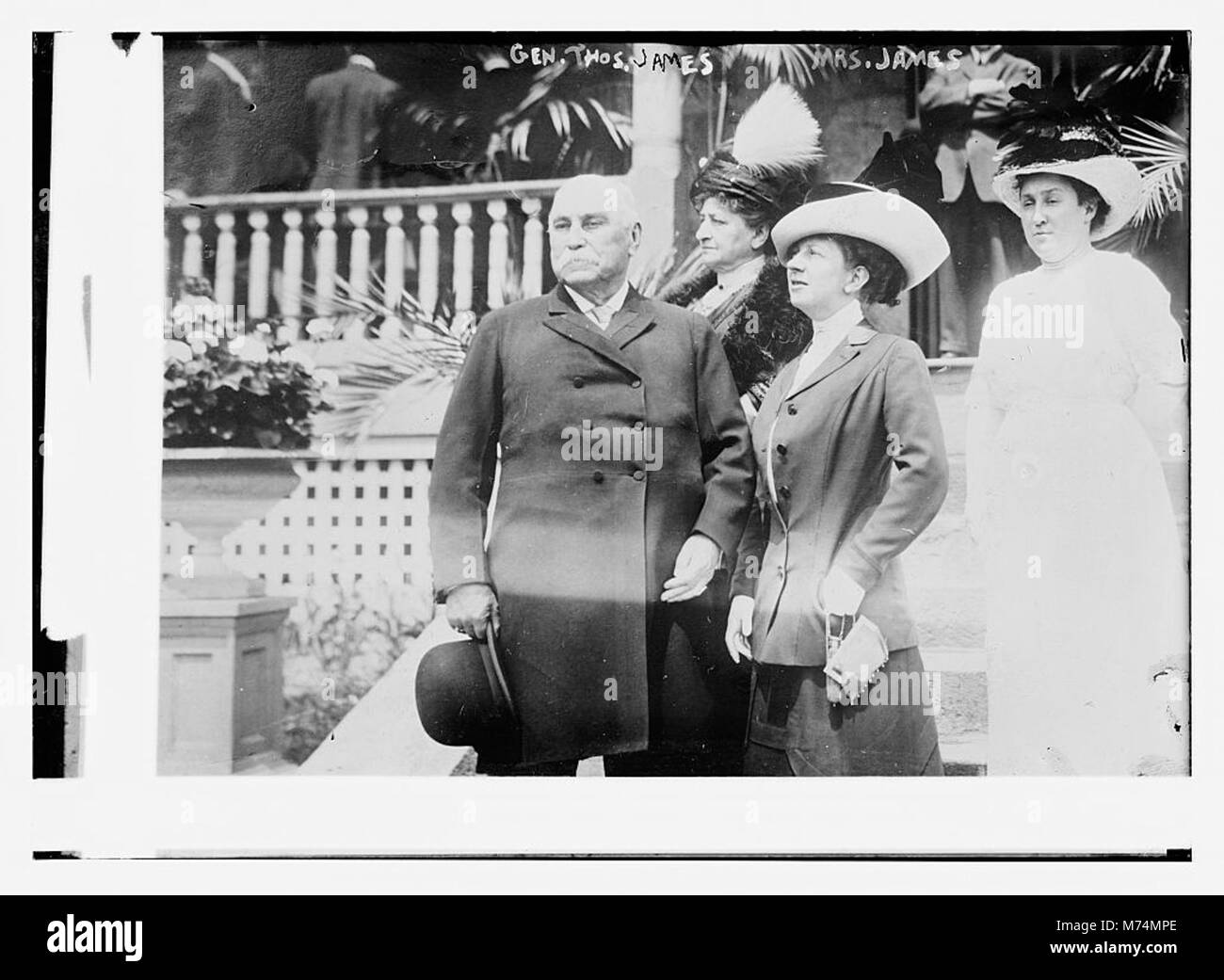 This photograph shows General Thomas James and his wife, capturing a ...