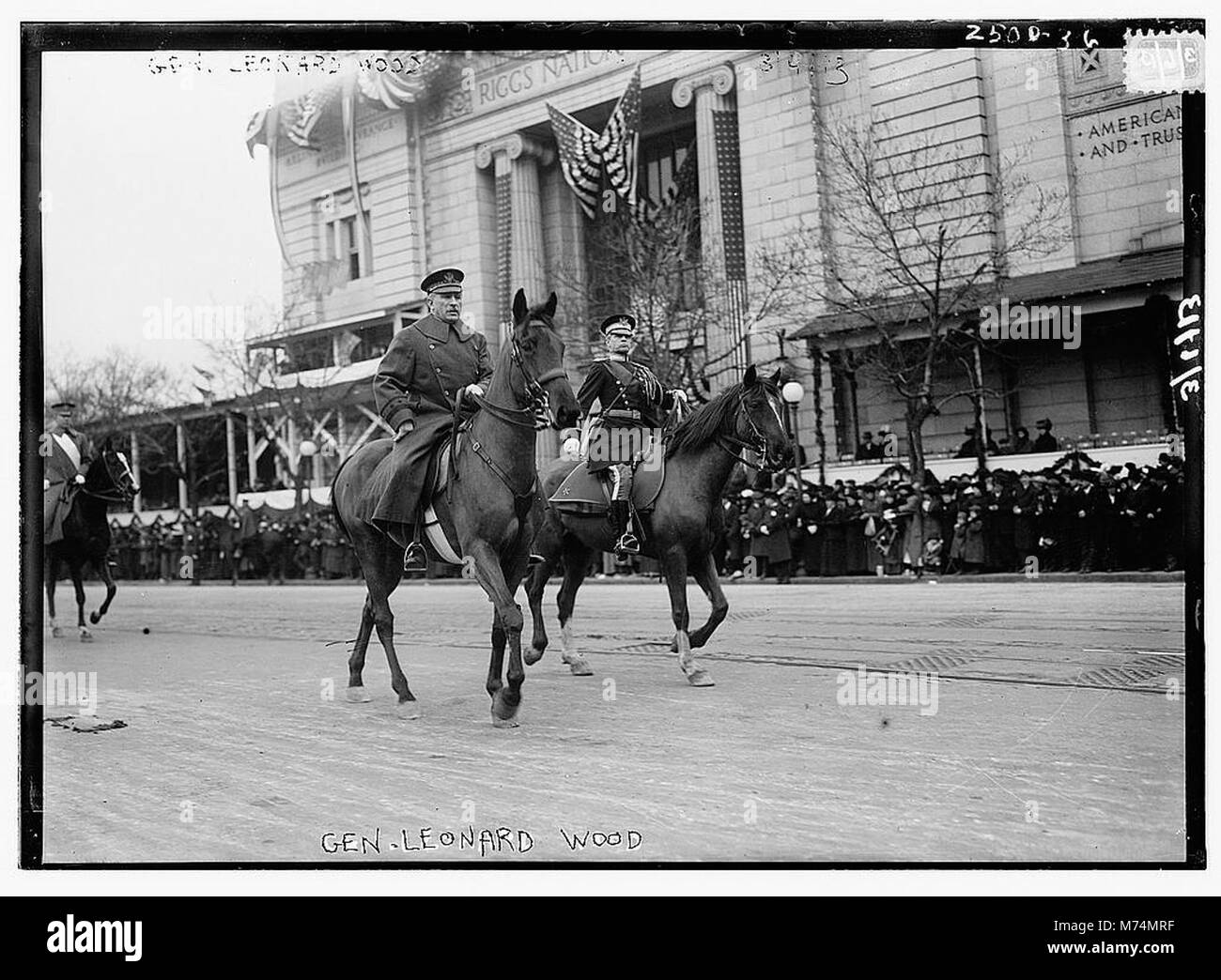A portrait of General Leonard Wood, a prominent figure in U.S. military ...
