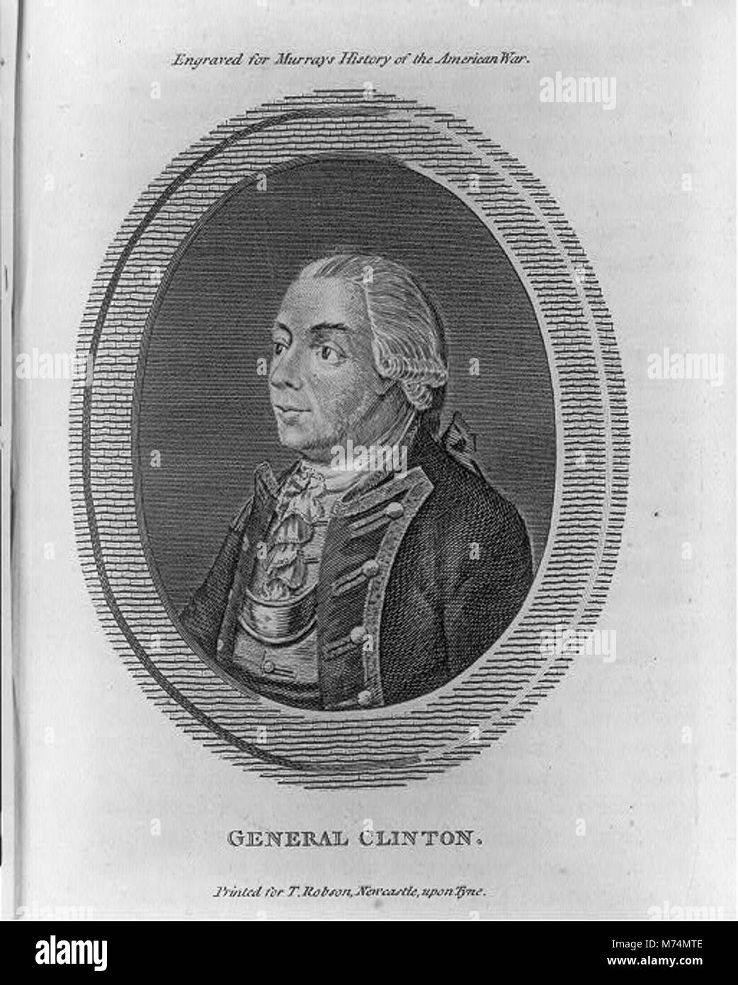 A historical portrait of General Clinton, an important military figure ...