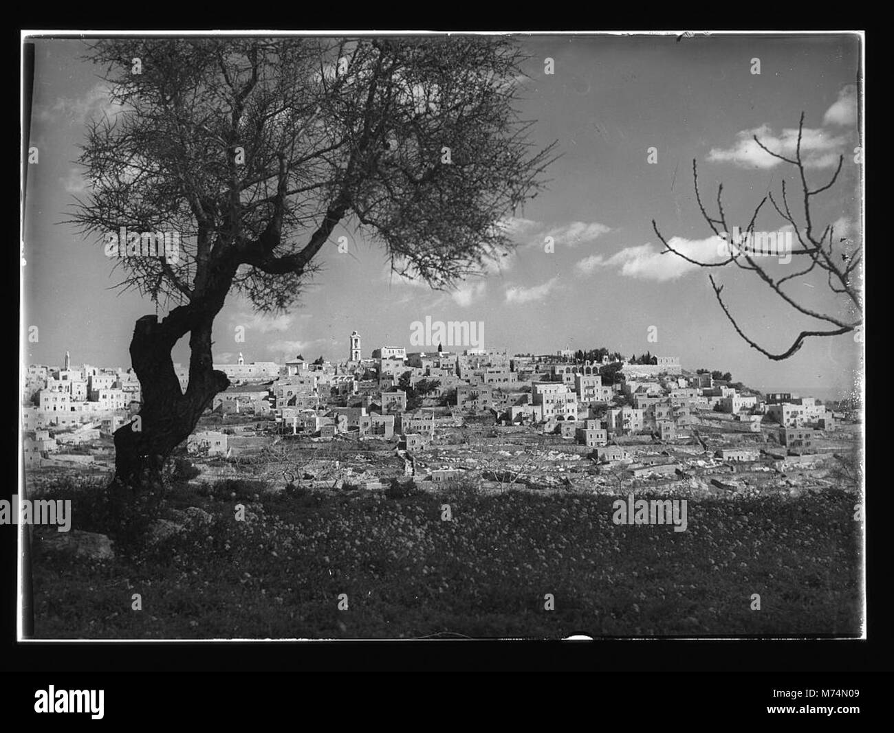 A general view of Bethlehem, providing an overview of the town’s layout ...