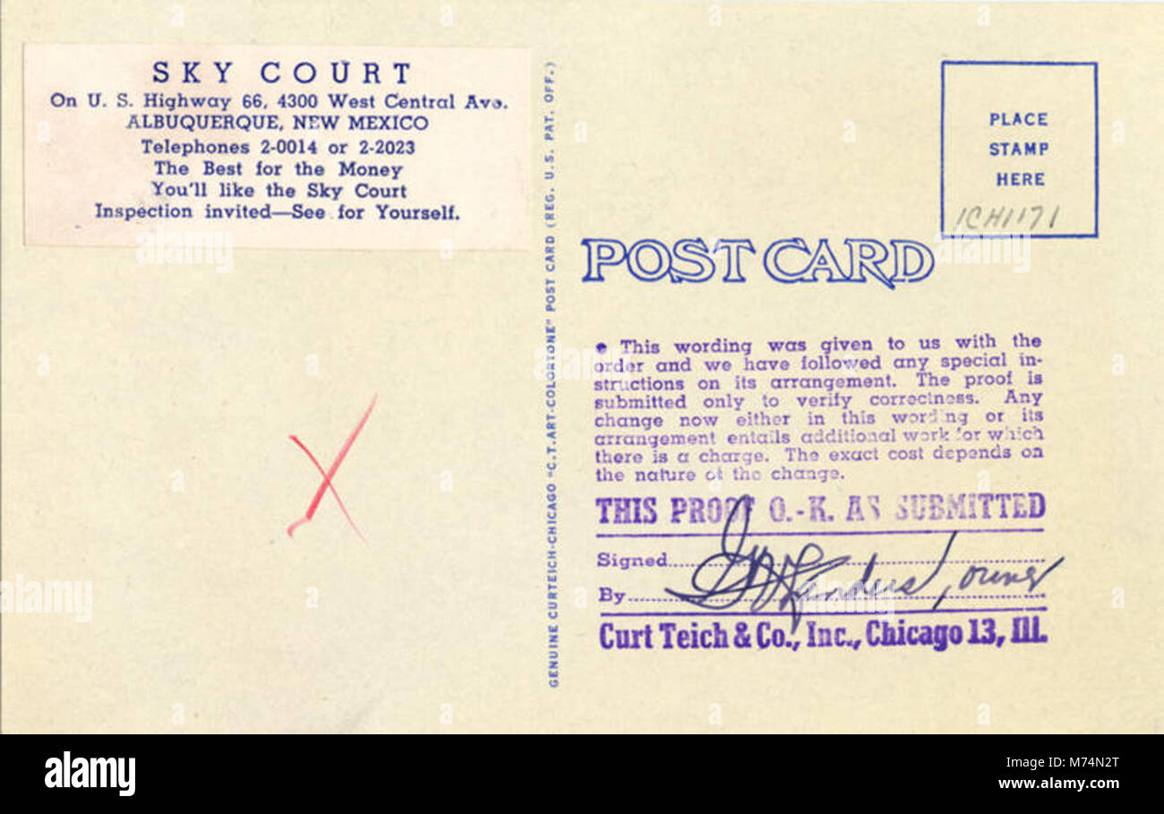 Photograph of the Sky Court in Albuquerque, New Mexico. The Sky Court ...