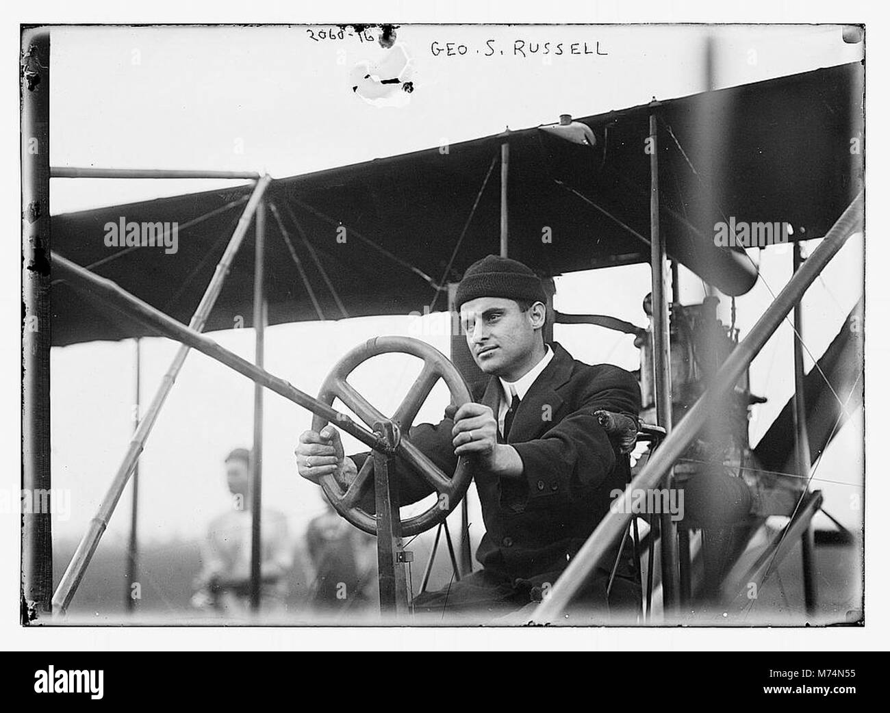 This portrait features Geo. S. Russell, an important figure in early ...
