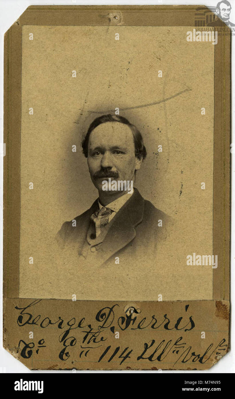 A portrait of George D. Ferris, the American civil engineer best known ...