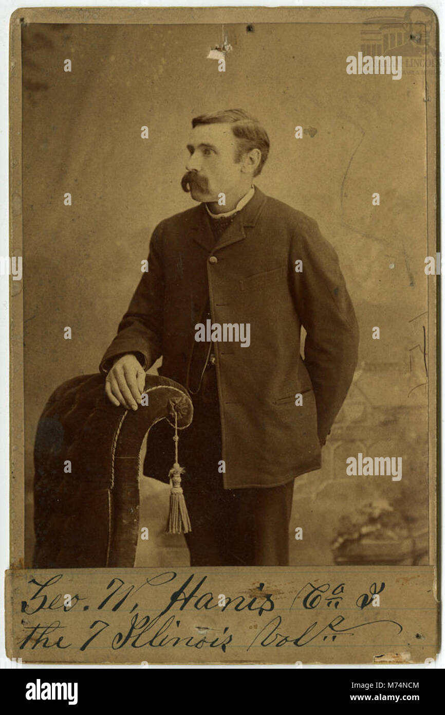 Portrait of George W. Harris, an American historical figure who made ...