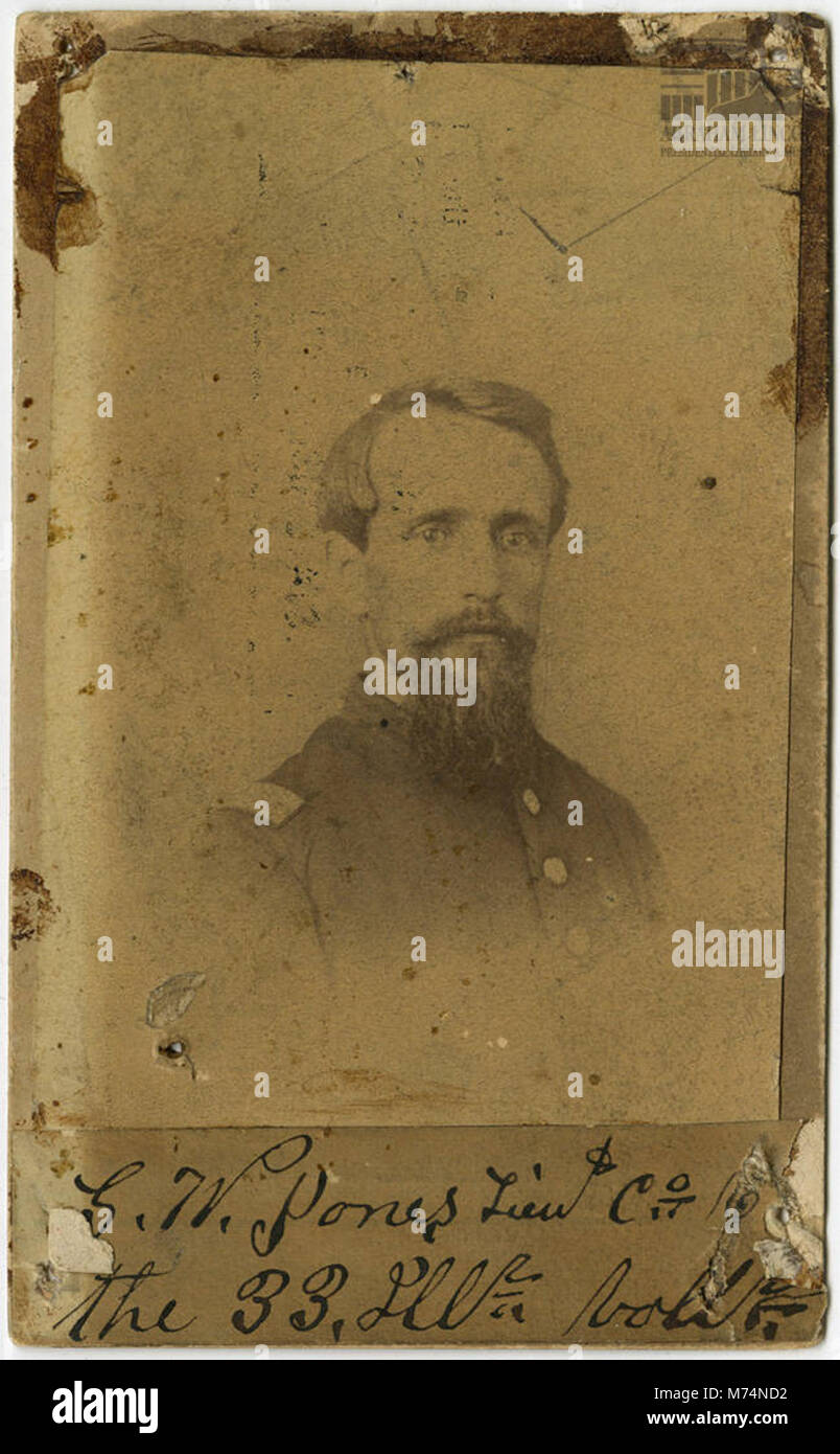 A formal portrait of George W. Jones, a prominent figure from the 19th ...