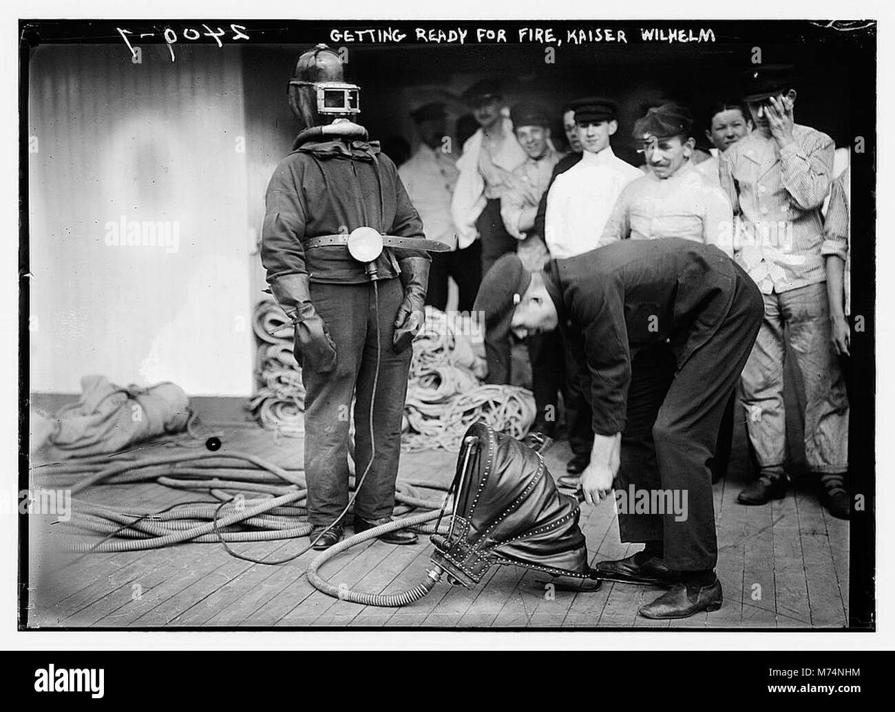 Getting ready for fire KAISER WILHELM the 2nd LCCN2014690395 Stock ...