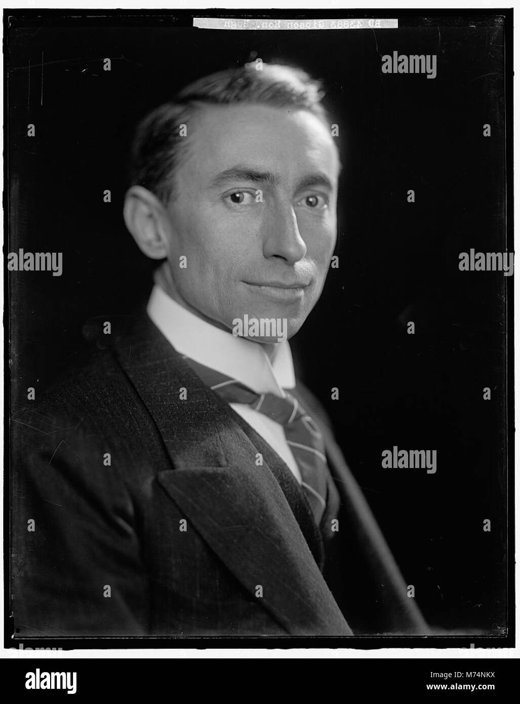 A portrait of Hugh Gibson, recognized for his honorable status. His ...