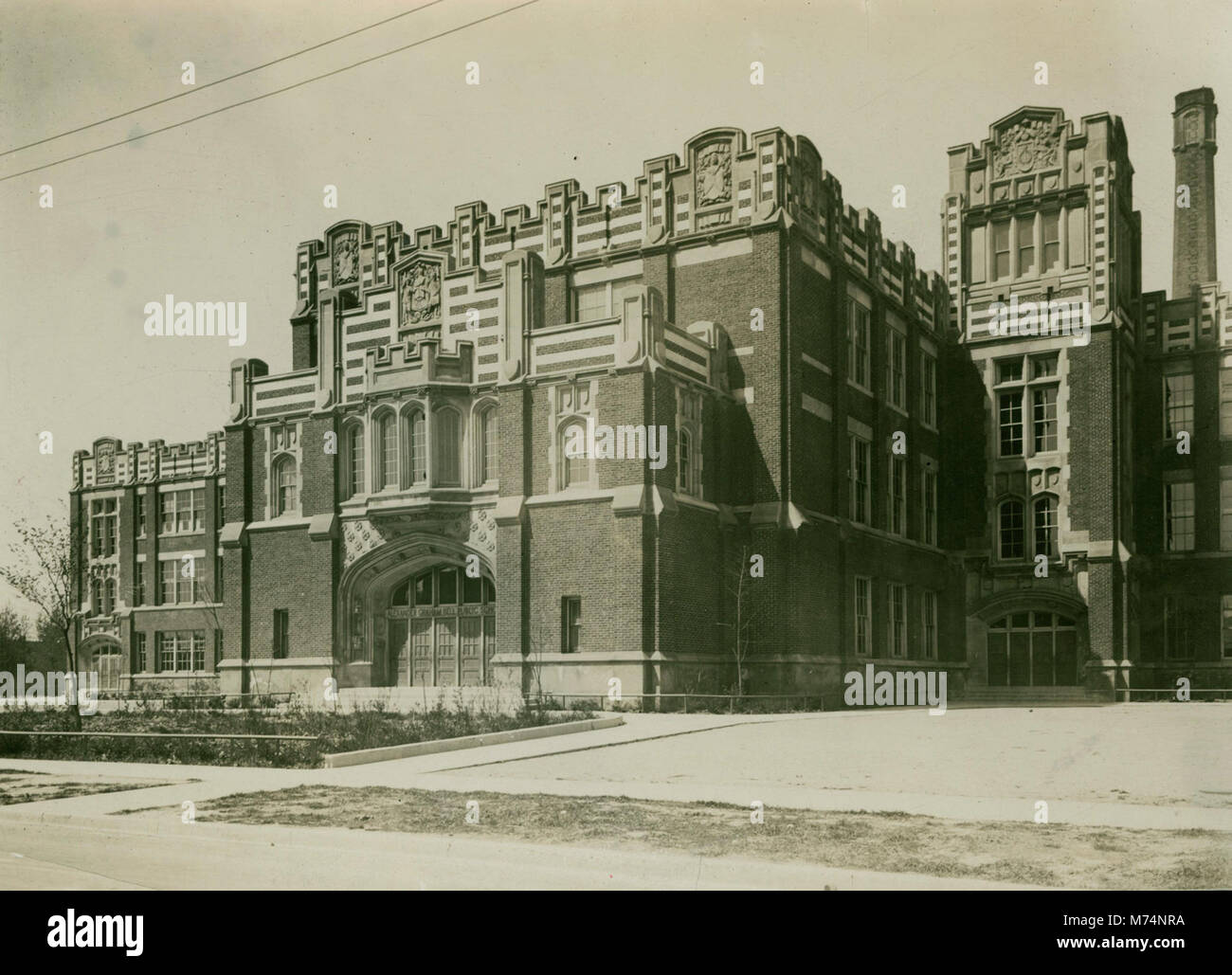 A historical photograph of Alexander Graham Bell Elementary School in ...