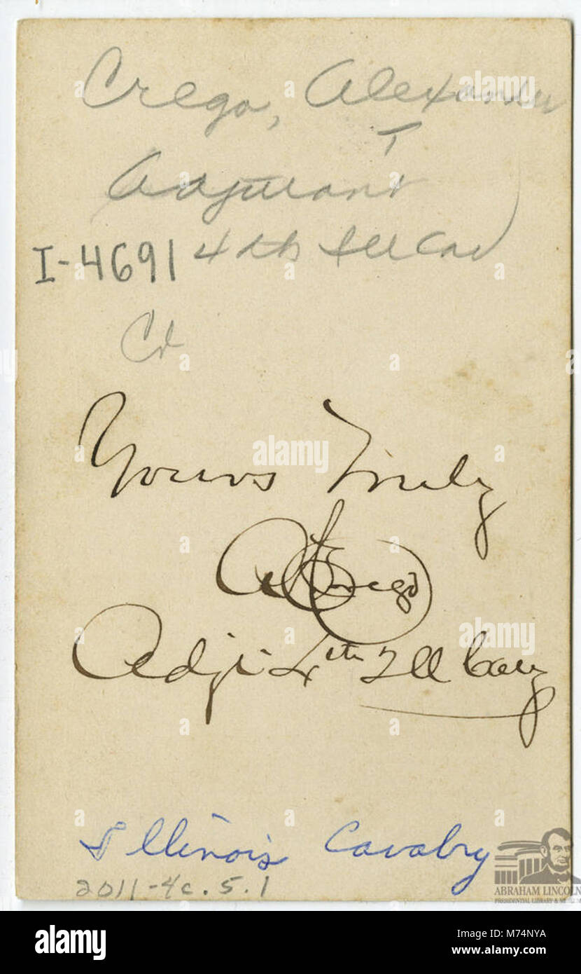 Portrait of Alexander T. Crego, a notable historical figure, captured ...