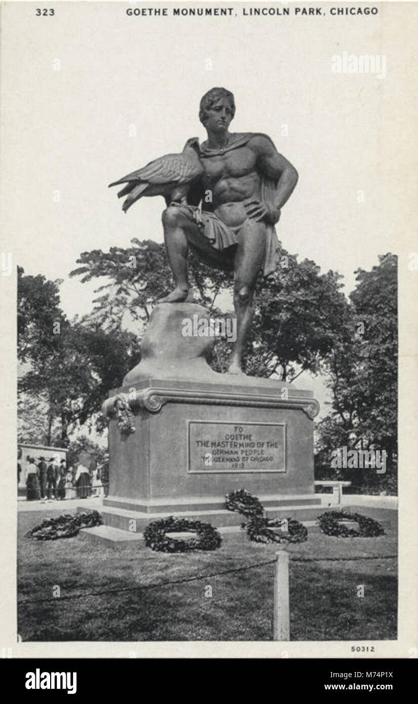 Goethe monument chicago hi-res stock photography and images - Alamy