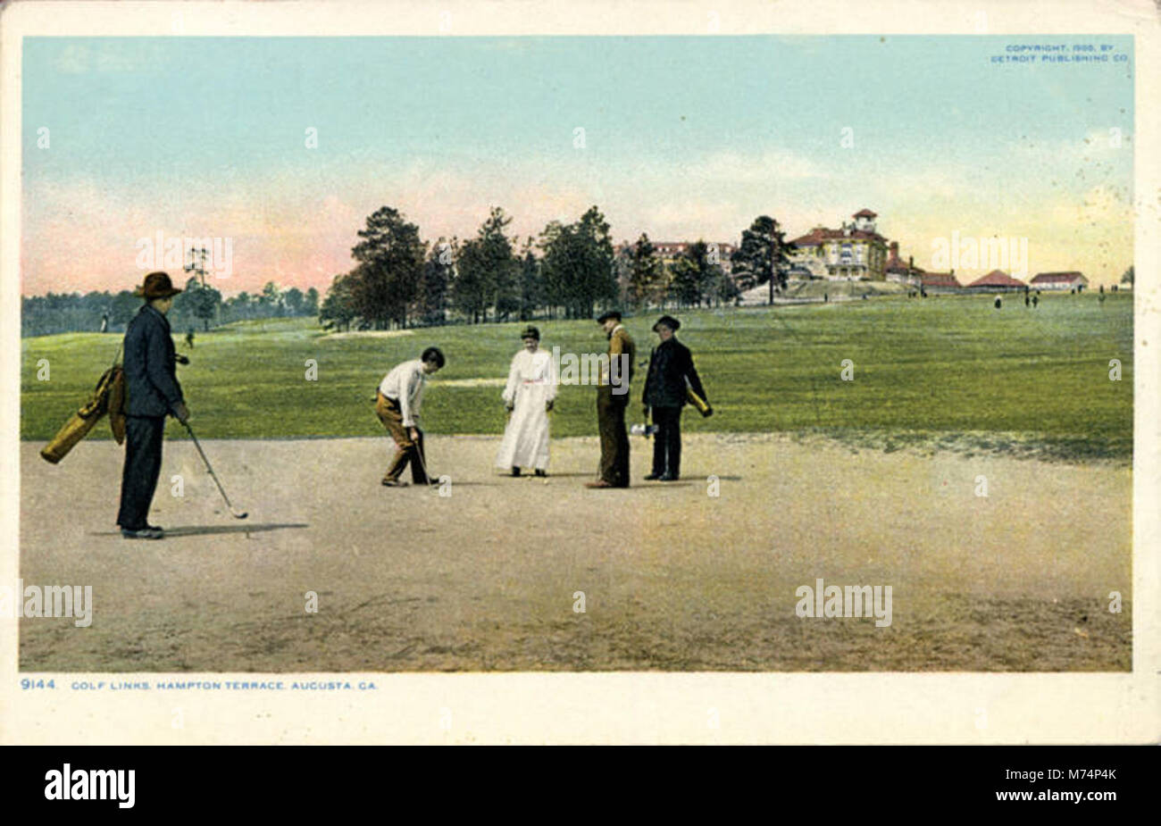 A scenic view of the golf links at Hampton Terrace, showcasing the lush ...