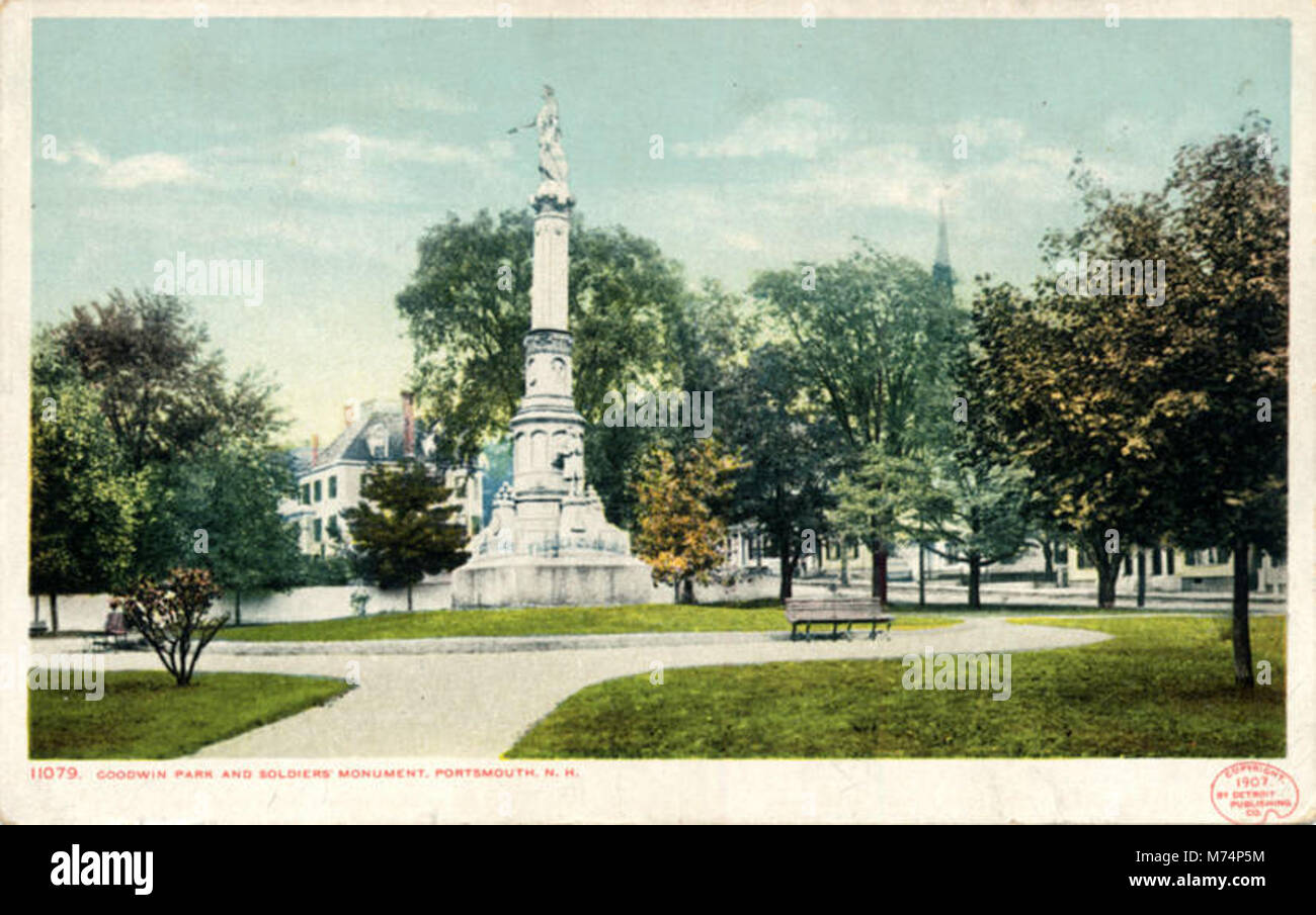 Goodwin Park and Soliders' Monument (NBY 4173 Stock Photo - Alamy