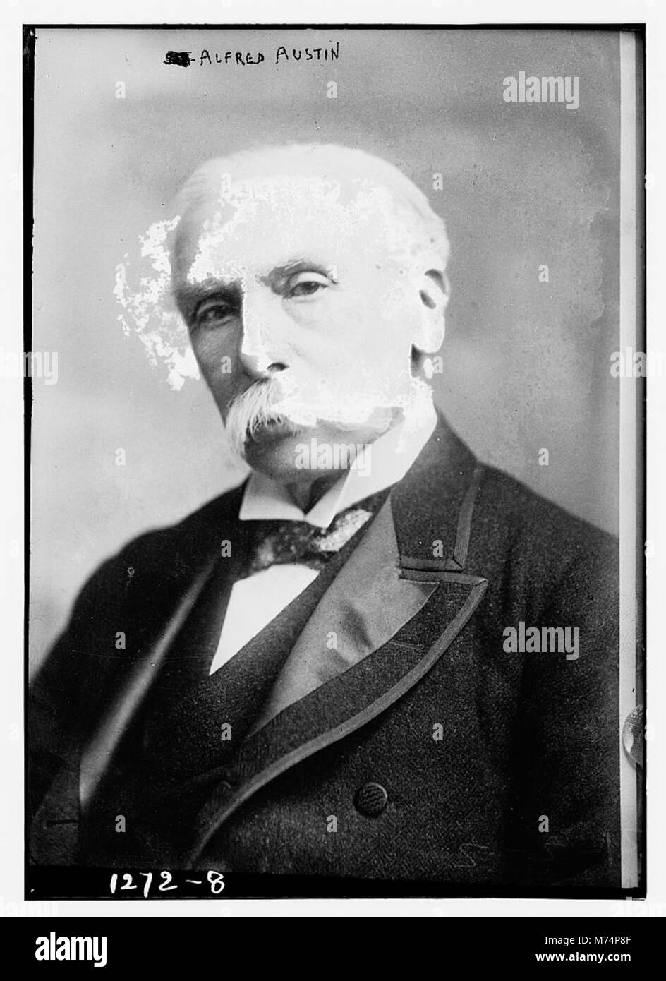 A portrait photograph of Alfred Austin, a significant historical figure ...