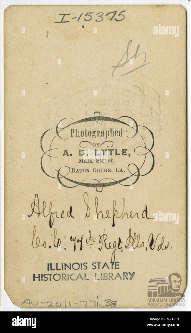 A photograph of Alfred Shepherd, an individual whose historical ...