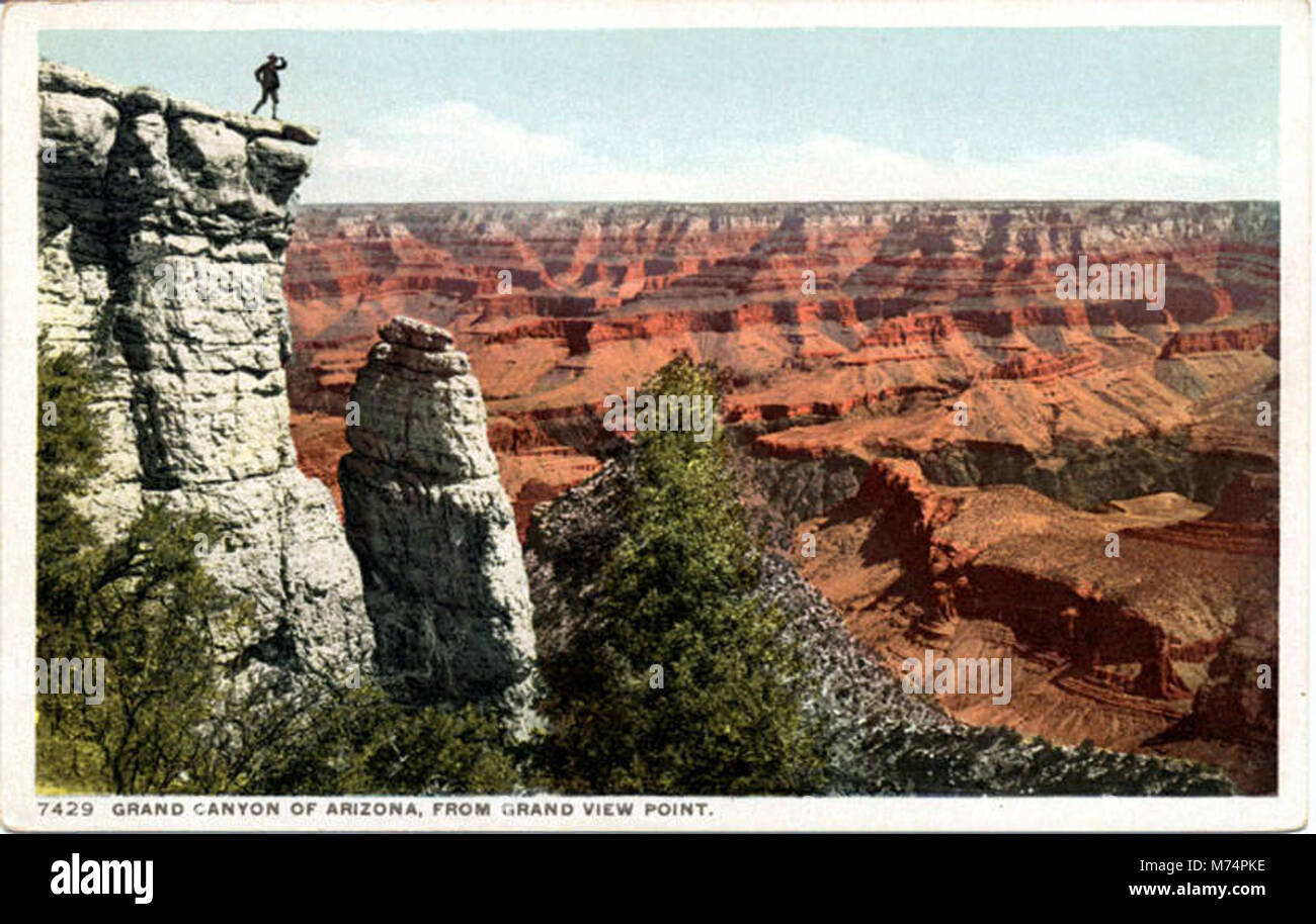 A stunning view of the Grand Canyon from the Grand View Point ...