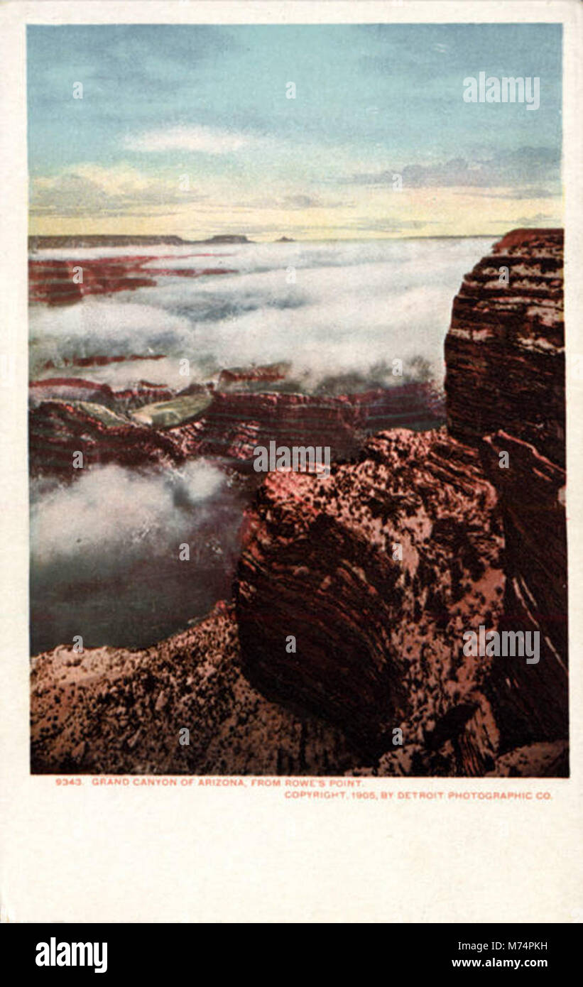 A scenic view of the Grand Canyon of Arizona taken from Rowe's Point ...