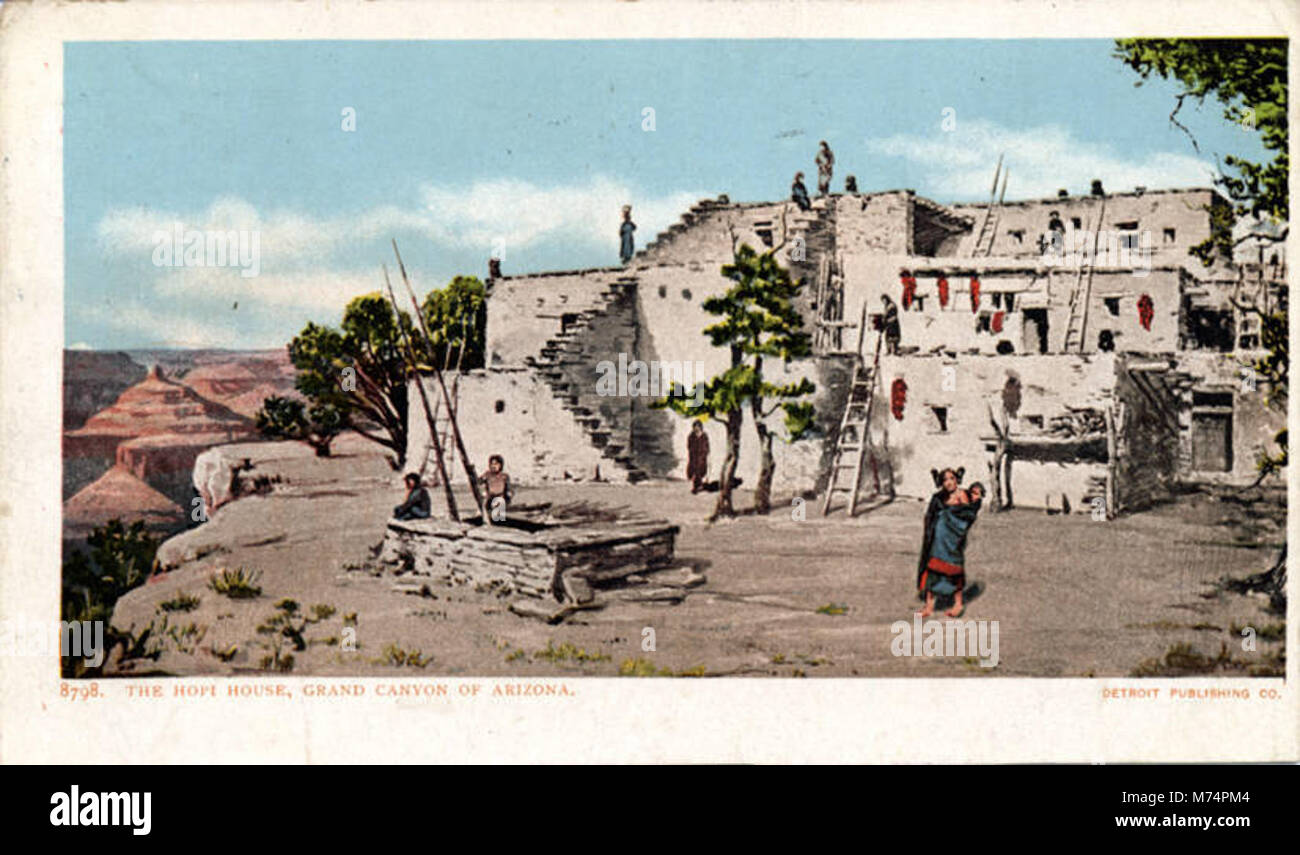 The Hopi House at the Grand Canyon, a historical building designed to ...