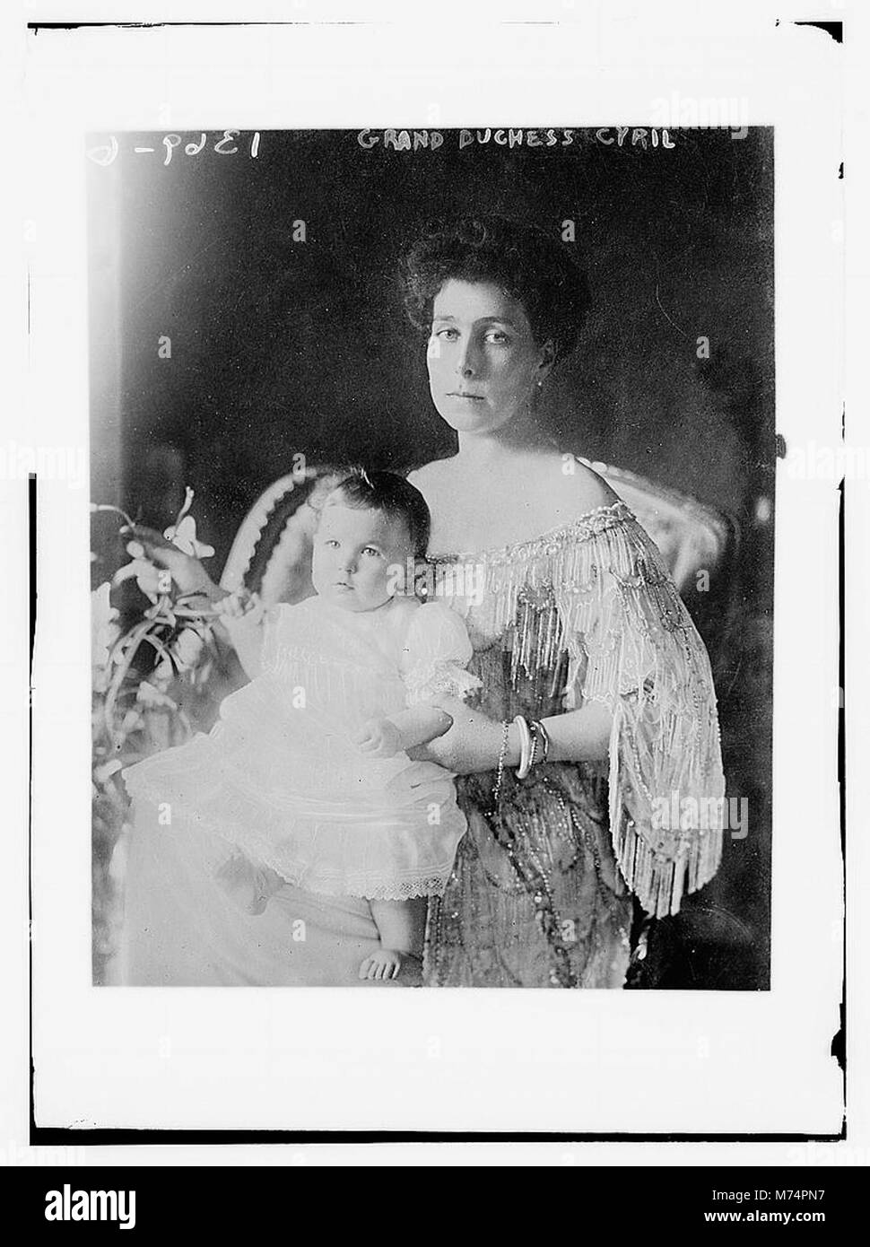 A portrait of Grand Duchess Cyril, a member of the Russian royal family ...