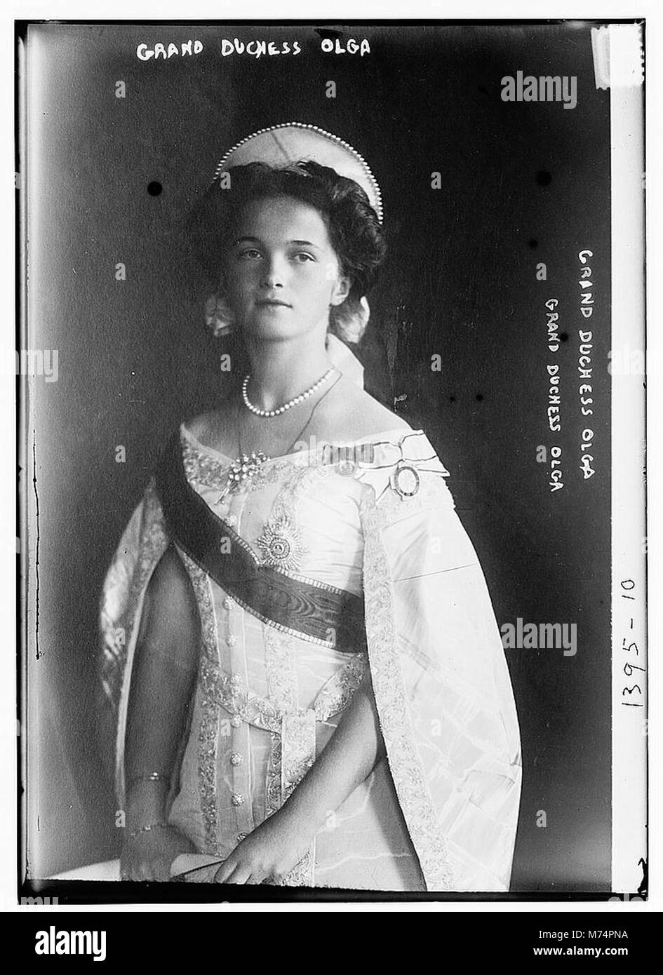 A portrait of Grand Duchess Olga, a member of the Russian imperial ...