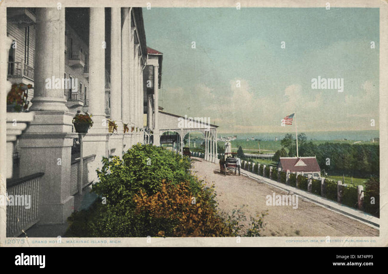 A historical photograph of the Grand Hotel, an iconic establishment ...