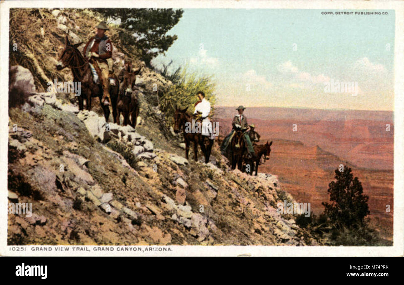 Grand View Trail enters the canyon near Grand View Point (NBY 5307 ...