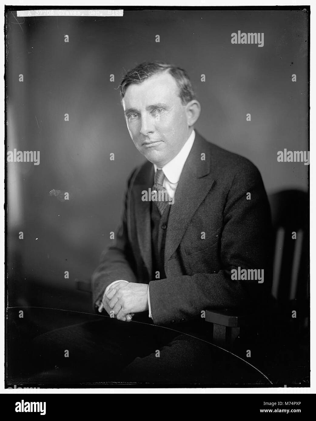 A portrait of General Bibb Graves, a prominent figure in American ...