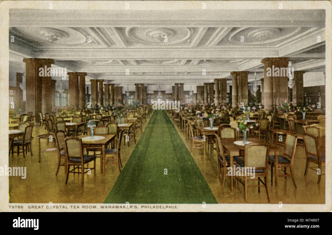 The Great Crystal Tea Room, designed by D.H. Burnham and Co., is a ...