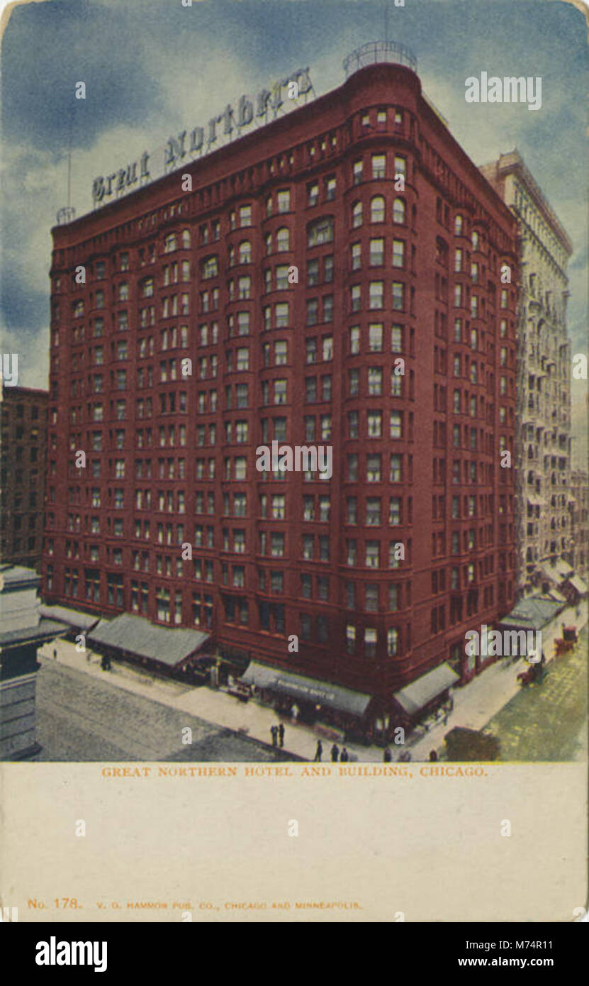 A photograph of the Great Northern Hotel and Building, showcasing its ...