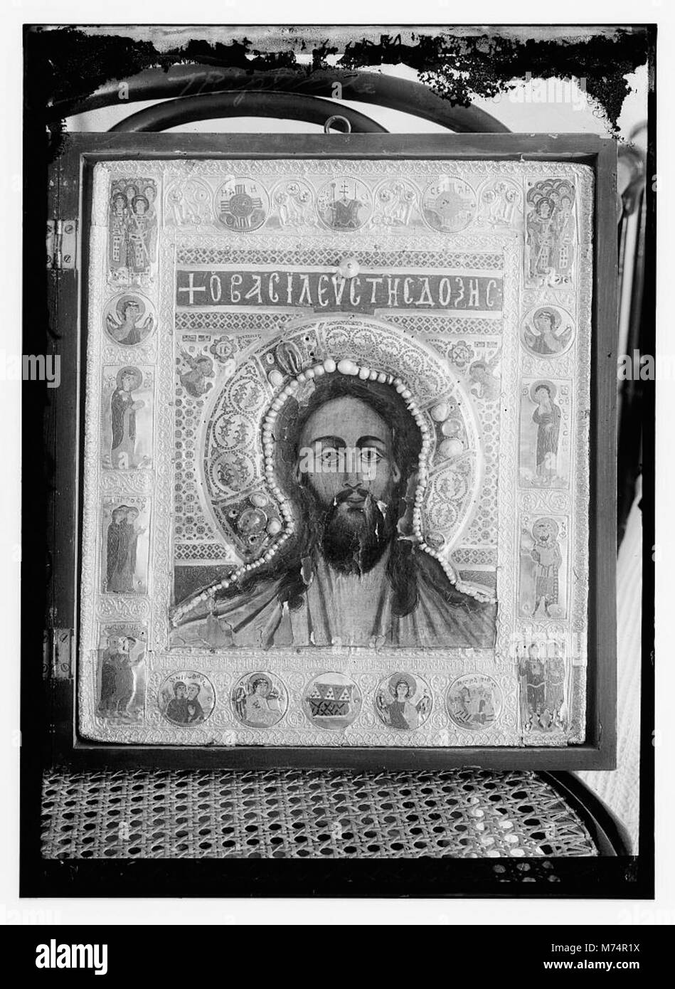 This Greek icon represents a significant example of Byzantine religious ...