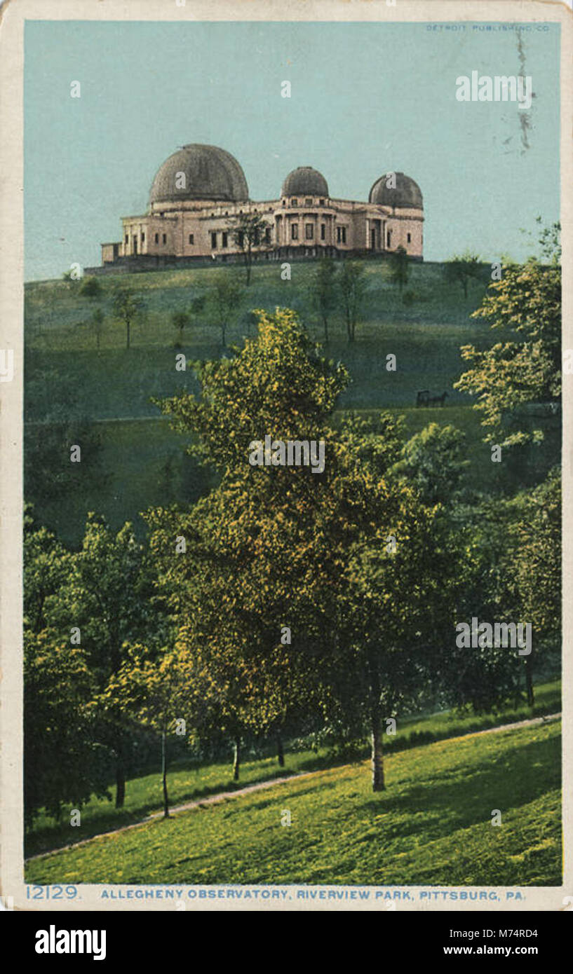 This image shows the Allegheny Observatory in Riverview Park ...