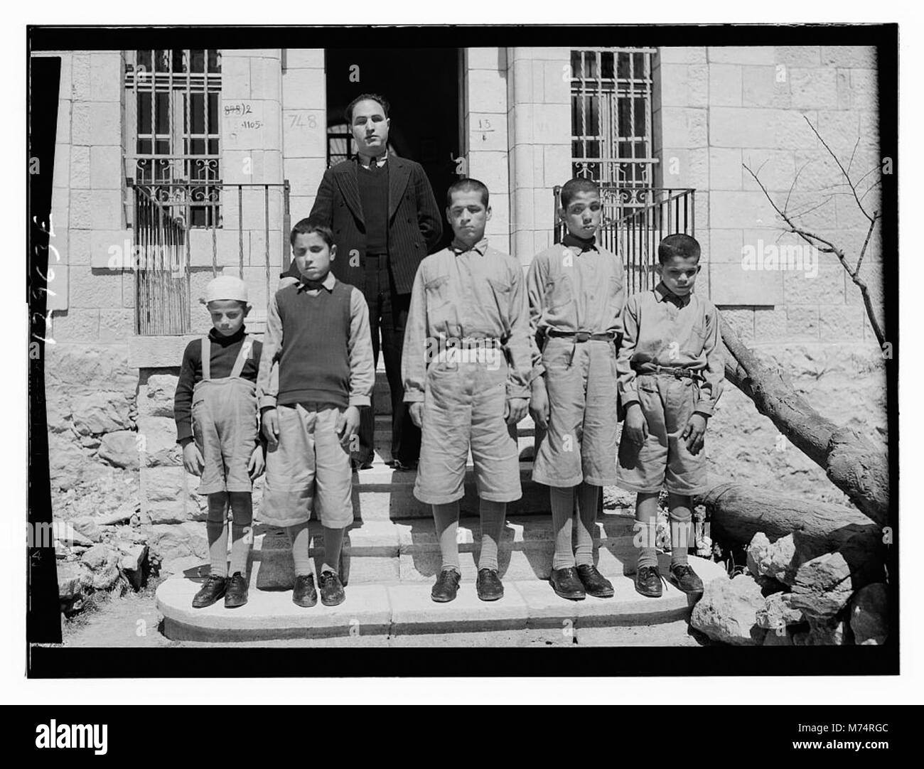 Group pictures of blind school in Hebron LOC matpc.12494 Stock Photo ...