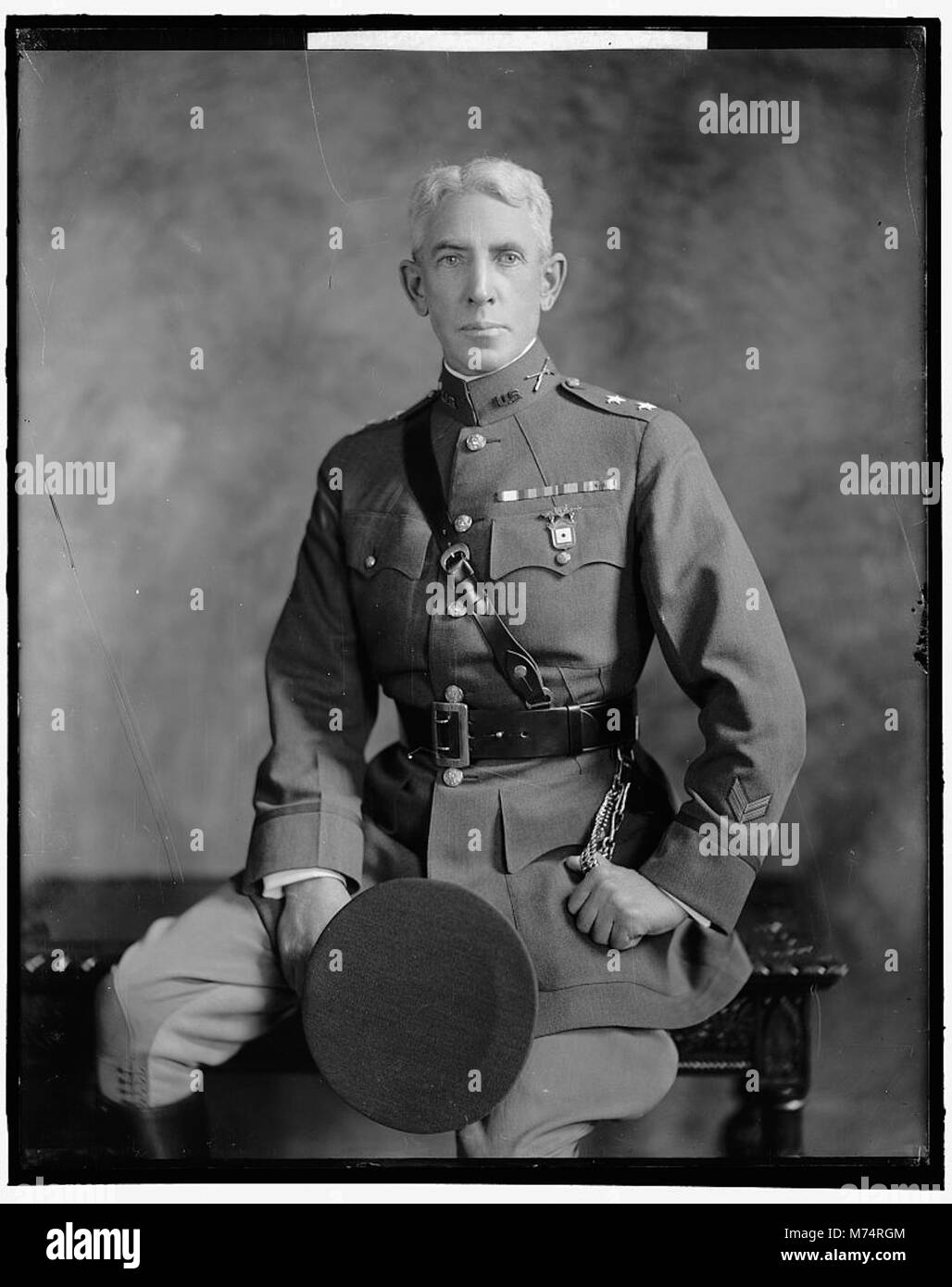 General Robert Allen, a prominent military figure, is captured in this ...