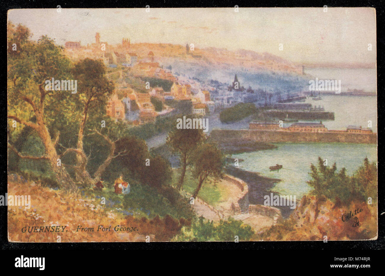 A scenic view of Guernsey from Fort George, showcasing the island's ...