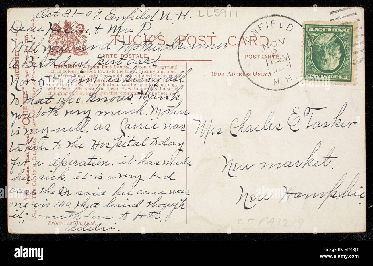 This image captures a view of Guernsey from Fort George, showcasing the ...