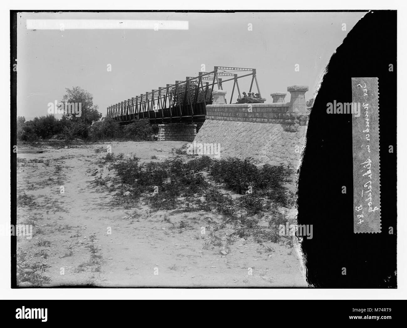 The Allenby Bridge spans the Jordan River, linking Jordan and Israel ...