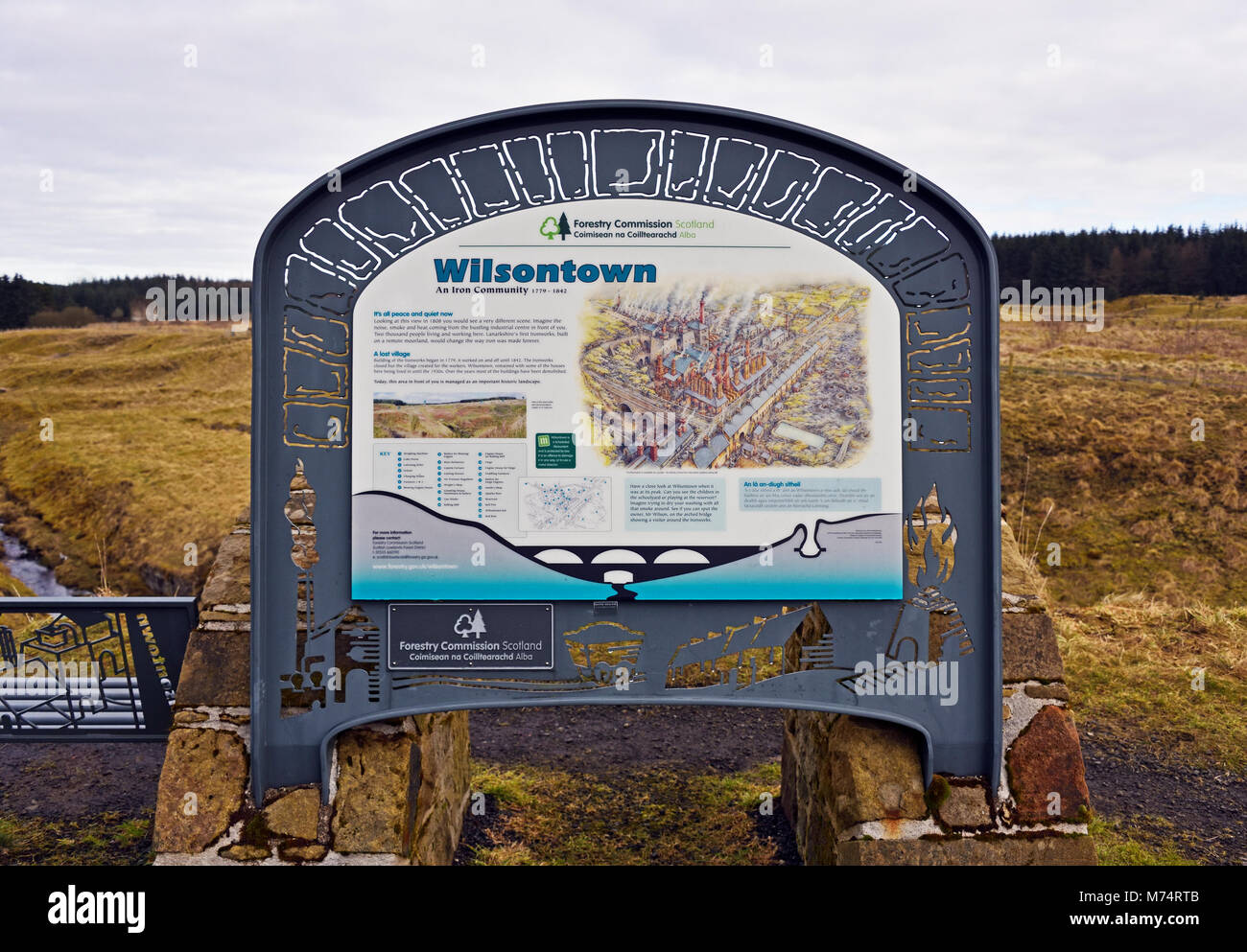 Descriptive signboard. "Wilsontown An Iron Community 1779 - 1842 ...