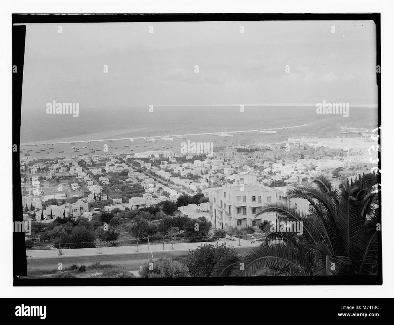 A photograph of Haifa, an important city in Israel, showcasing its ...