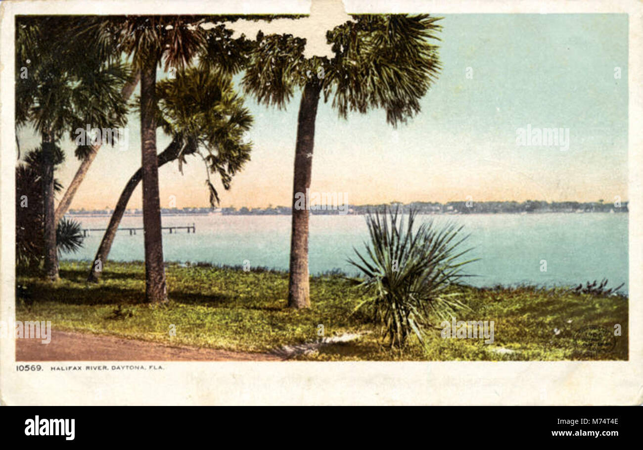 A scenic view of Halifax River, located in Florida, highlighting its ...