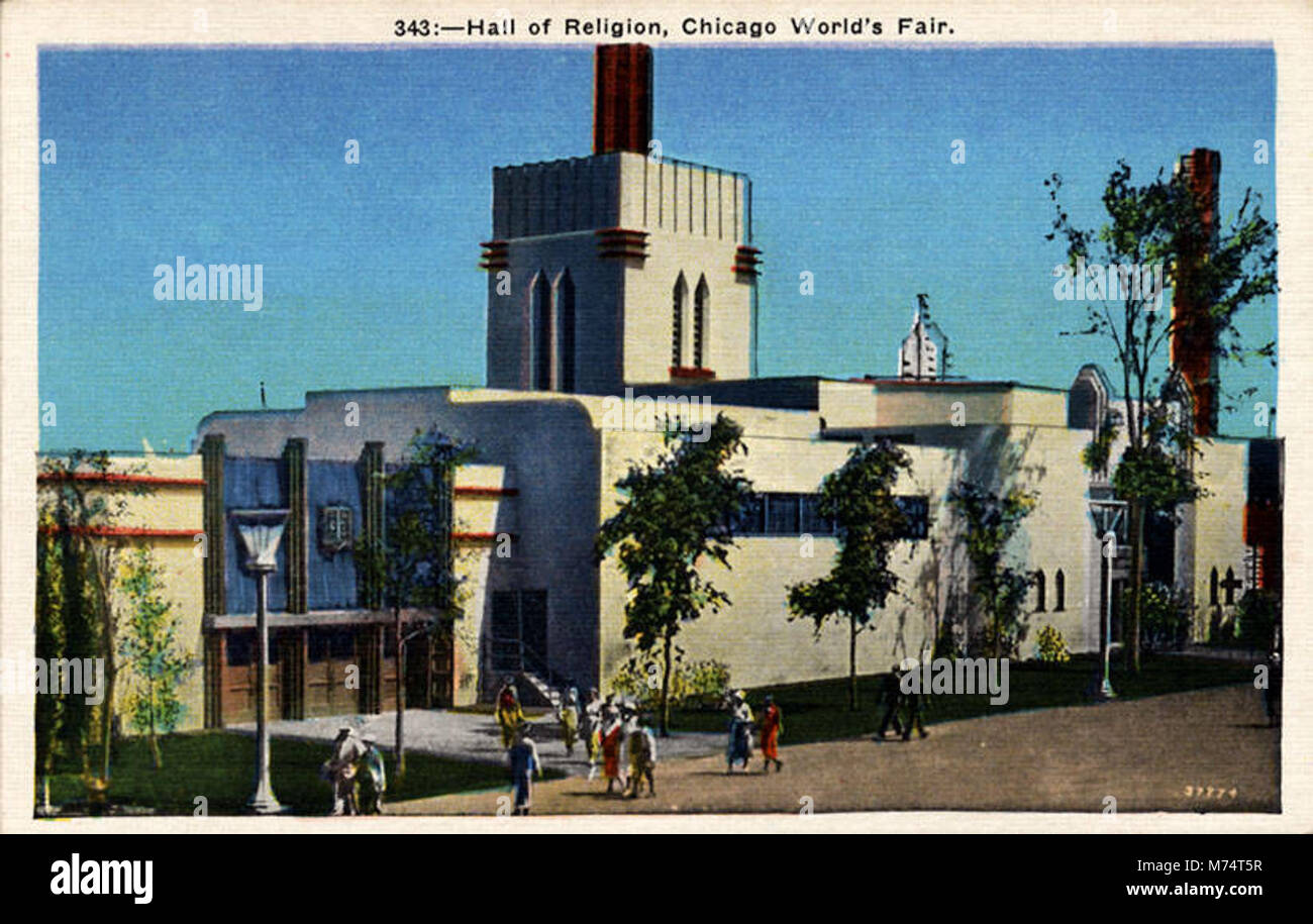 The Hall of Religion at the 1893 Chicago World's Fair showcased various ...