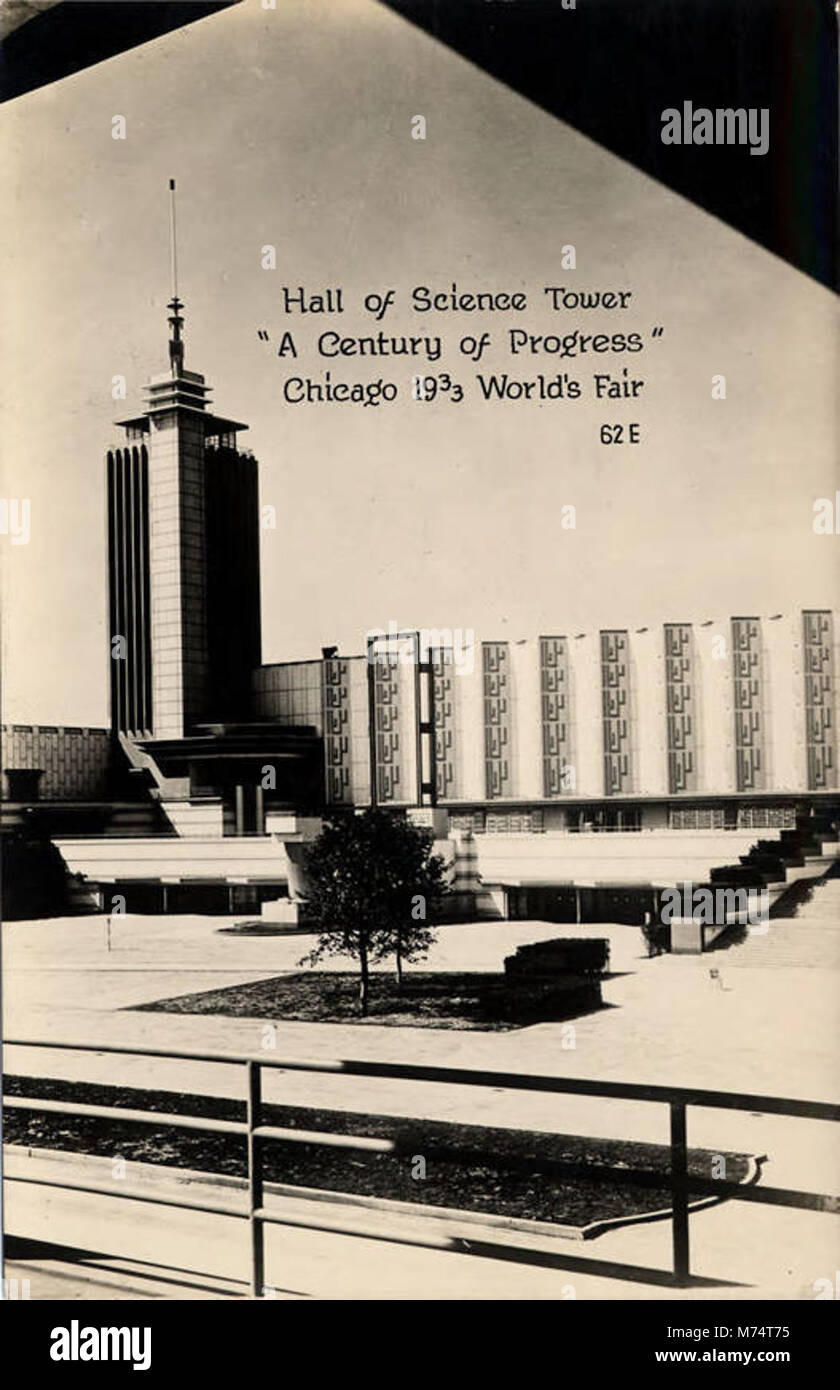 Hall Of Science Tower, ' A Century Of Progress,' Chicago 1933 Worlds ...