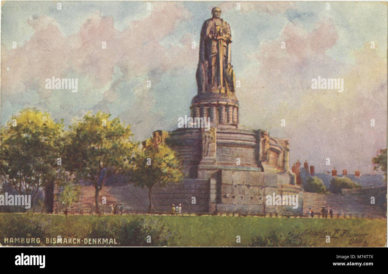 The Bismarck Memorial in Hamburg, a monument dedicated to Otto von ...