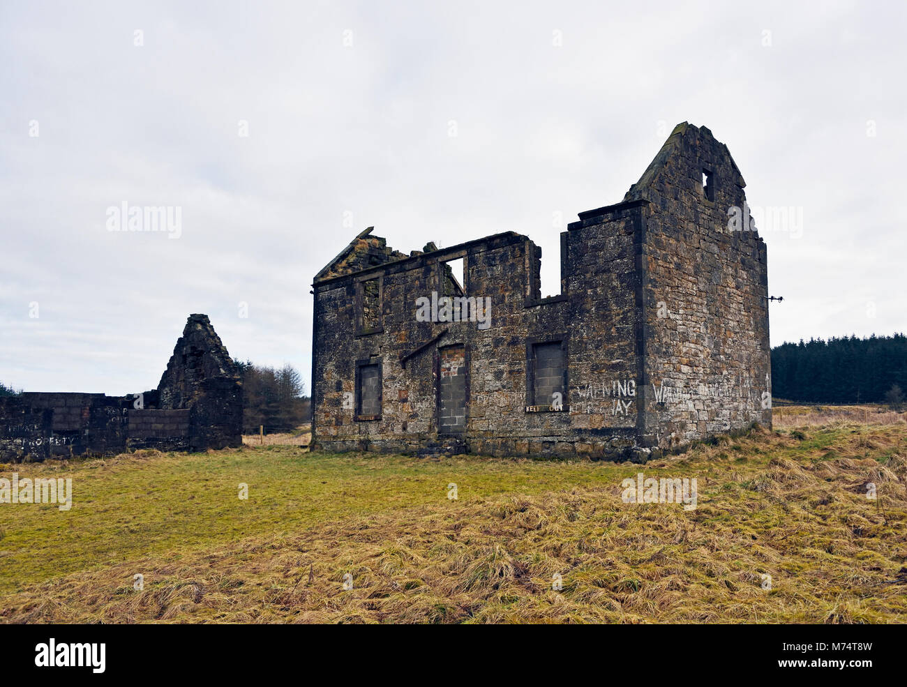 The ruin of Wilsontown Inn, 1806. Wilsontown, Forth, Lanarkshire ...