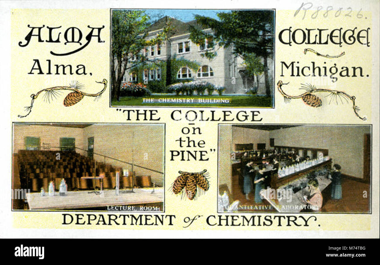 Interior view of the Department of Chemistry at Alma College, known as ...